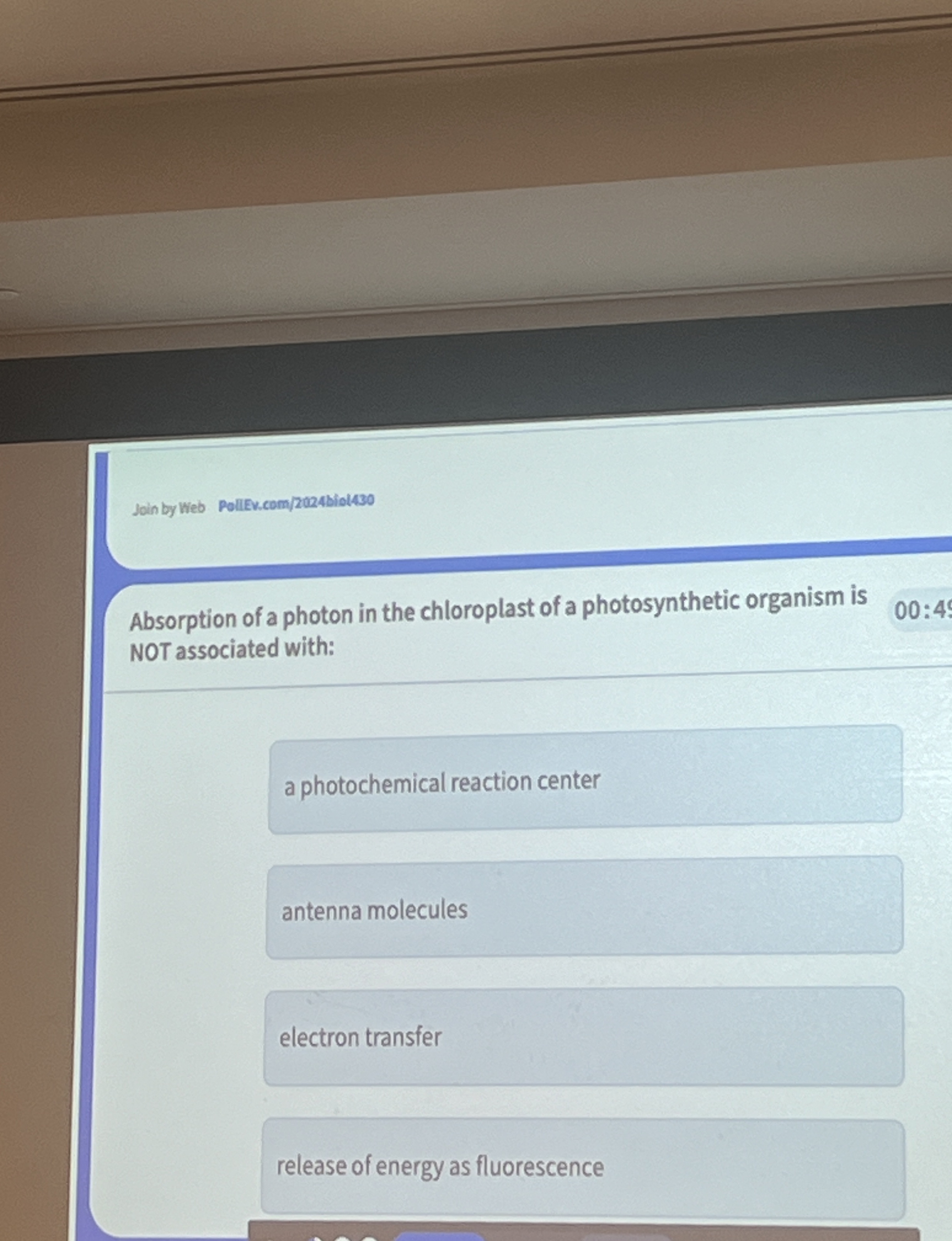 Solved Join by Web Pollev.com/2004biola30Absorption of a | Chegg.com