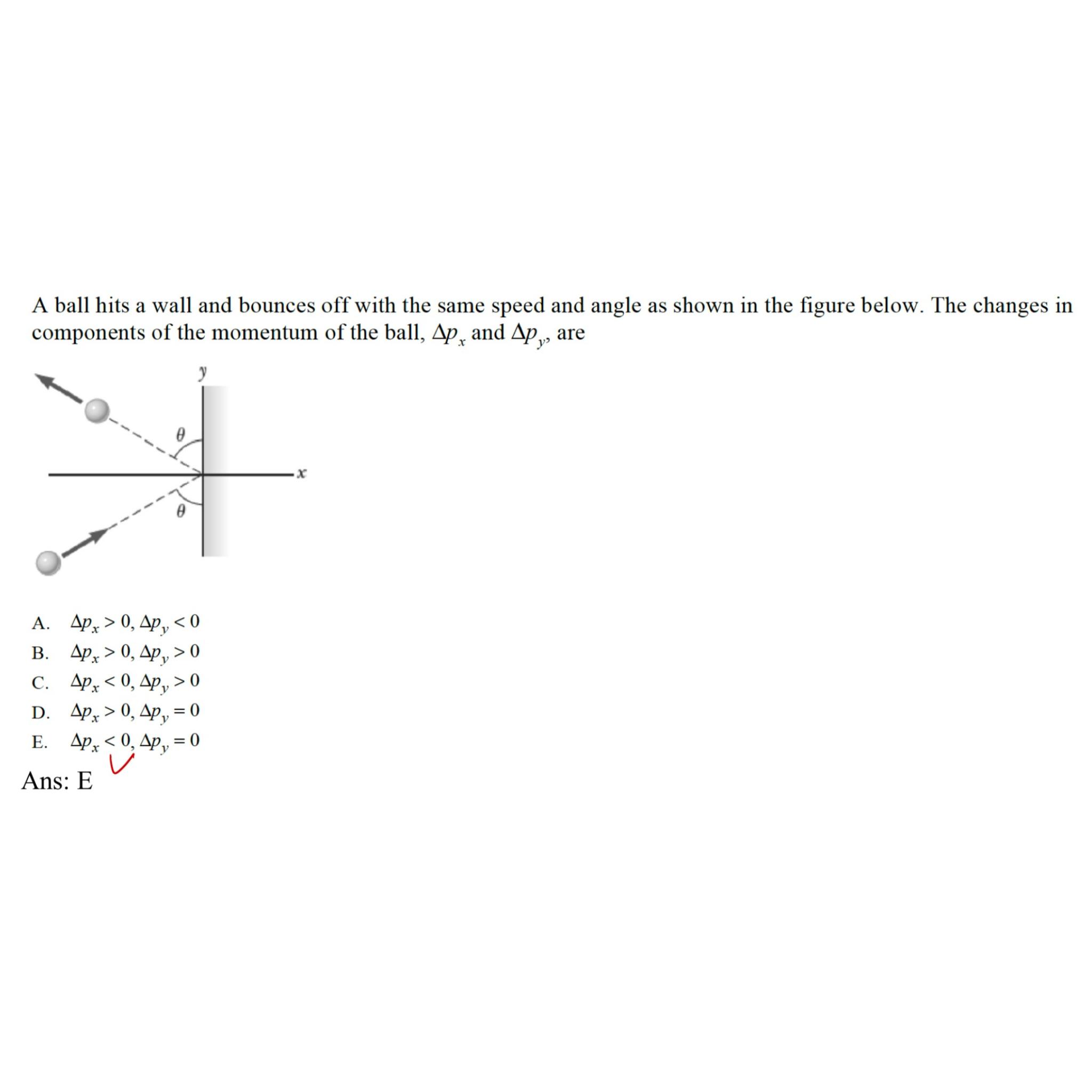 Solved A ball hits a wall and bounces off with the same | Chegg.com