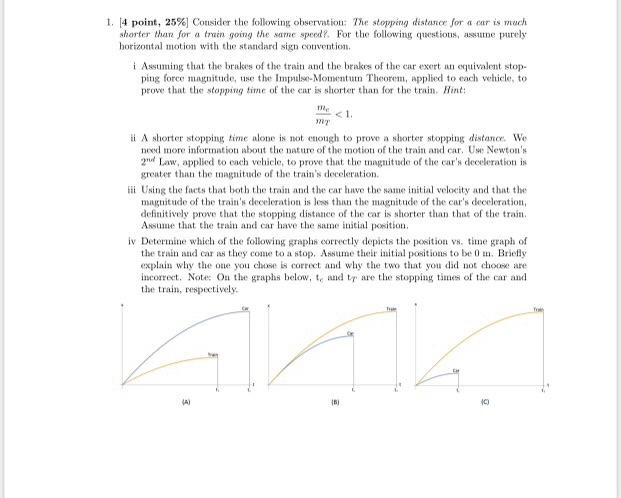 Solved 1. [4 point, 25%] Cousider the following observatiou: | Chegg.com