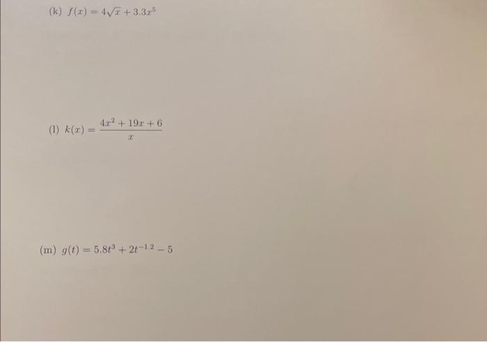 Solved (d) x(t)=t2π (e) f(x)=3x3q(x)=zxn+2 | Chegg.com
