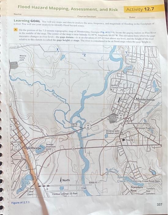 Solved Flood Hazard Mapping, Assessment, and Risk Activity | Chegg.com