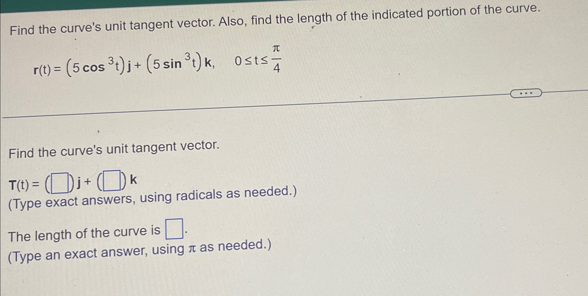 Solved Find the curve's unit tangent vector. Also, find the | Chegg.com