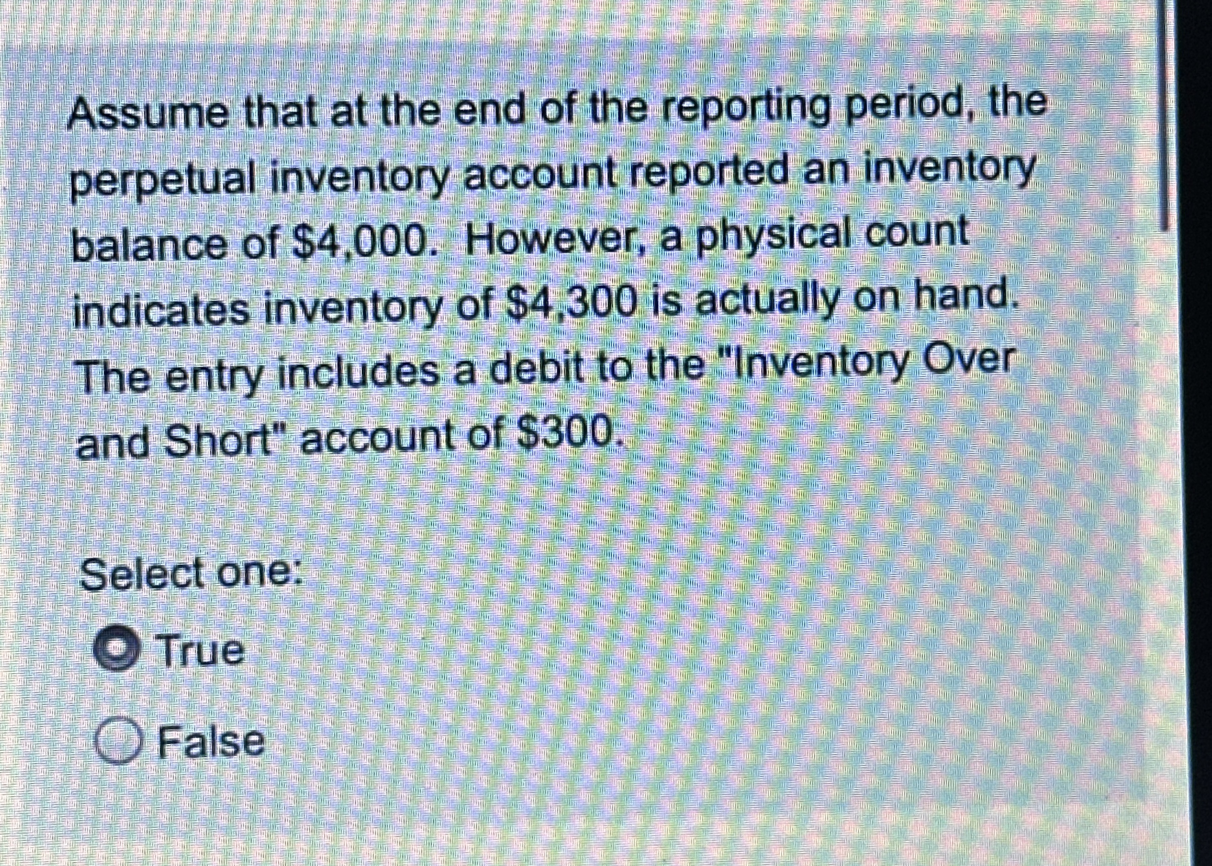 Solved Assume that at the end of the reporting period, the | Chegg.com