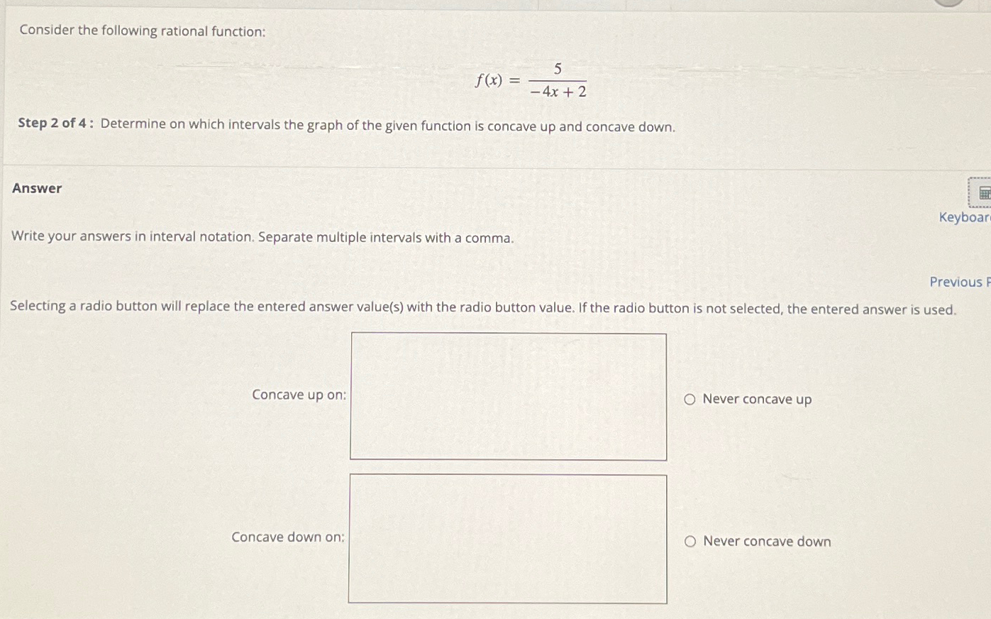 Solved Consider the following rational | Chegg.com