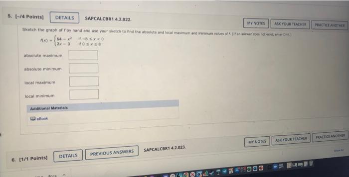 Solved PRACTICE ANOTHER 5. [-14 Points) DETAILS SAPCALCBR1 | Chegg.com Solved PRACTICE ANOTHER 5. [-14 Points) DETAILS SAPCALCBR1 | Chegg.com