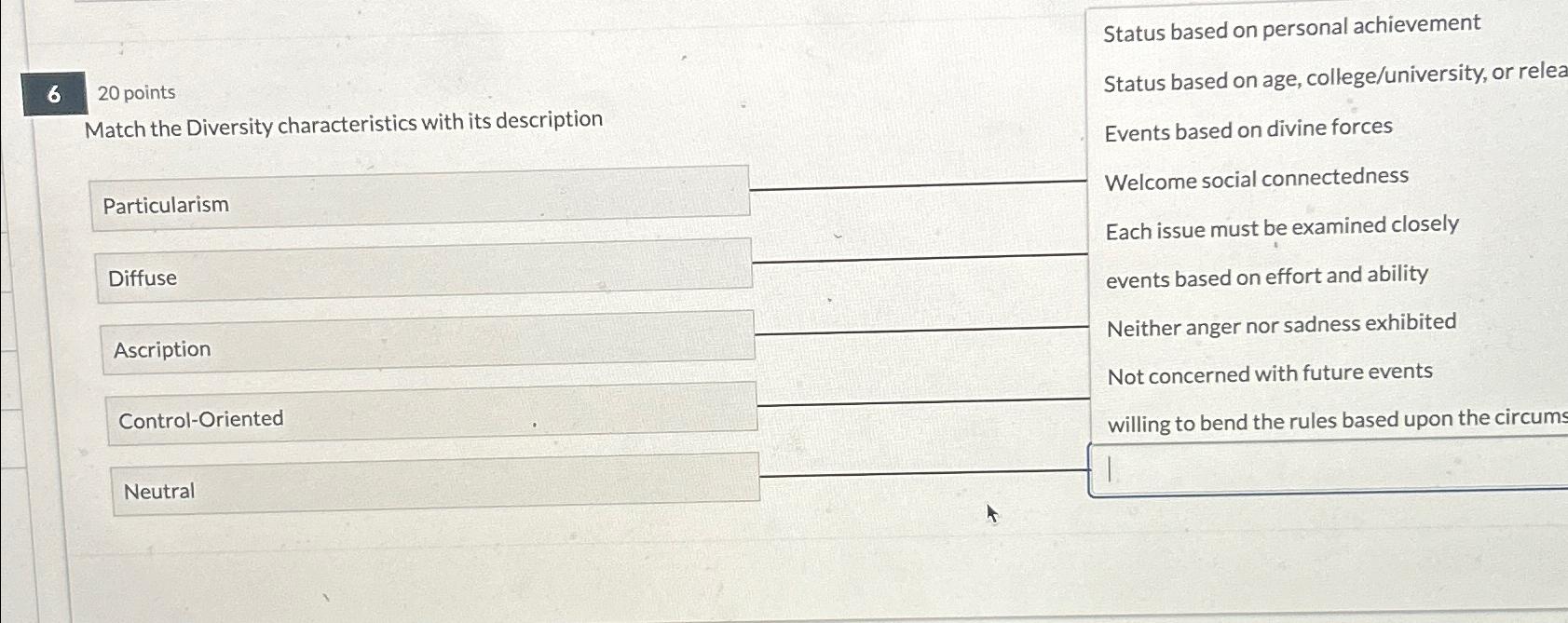 Solved Status based on personal achievement620 ﻿pointsMatch | Chegg.com