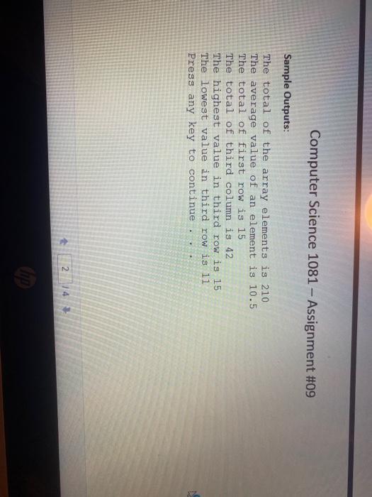Solved Inputs: none Outputs: • [integer] total • [double) | Chegg.com