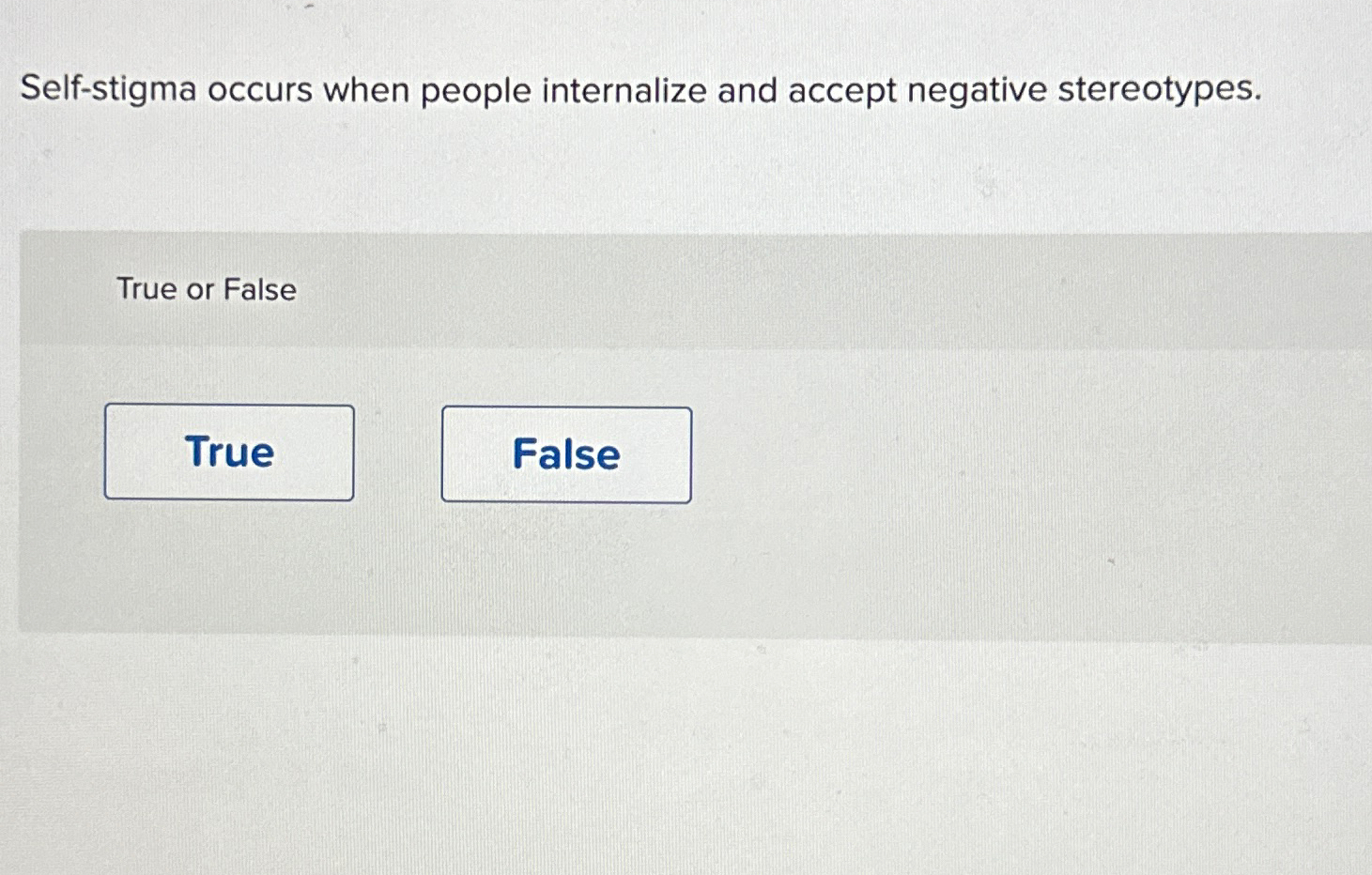 Solved Self-stigma occurs when people internalize and accept | Chegg.com