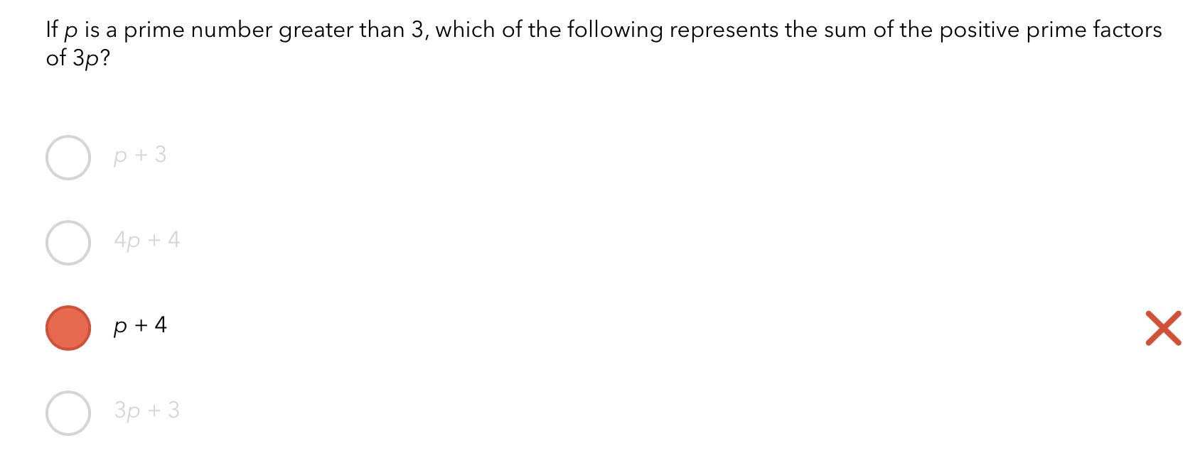If p is ﻿a prime number greater than 3, ﻿which of | Chegg.com