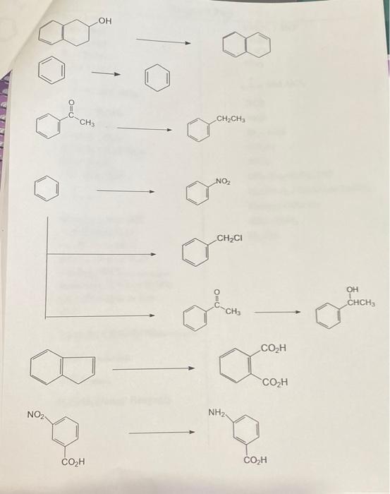 Solved ОН CH3 CH2CH3 NO CH2CI OH CHCH3 CH COH CO2H NO2 NH2 | Chegg.com
