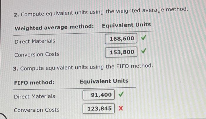 Solved Weighted Average Method, FIFO Method, Physical Flow, | Chegg.com