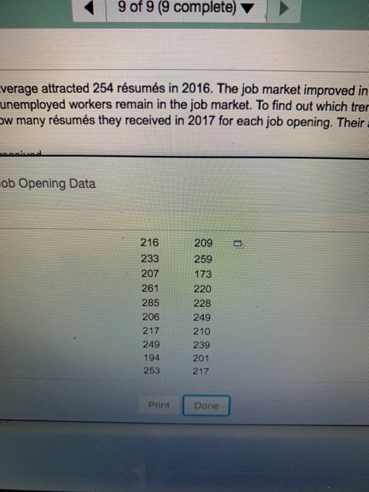 Solved According to a job website, each job opening on | Chegg.com