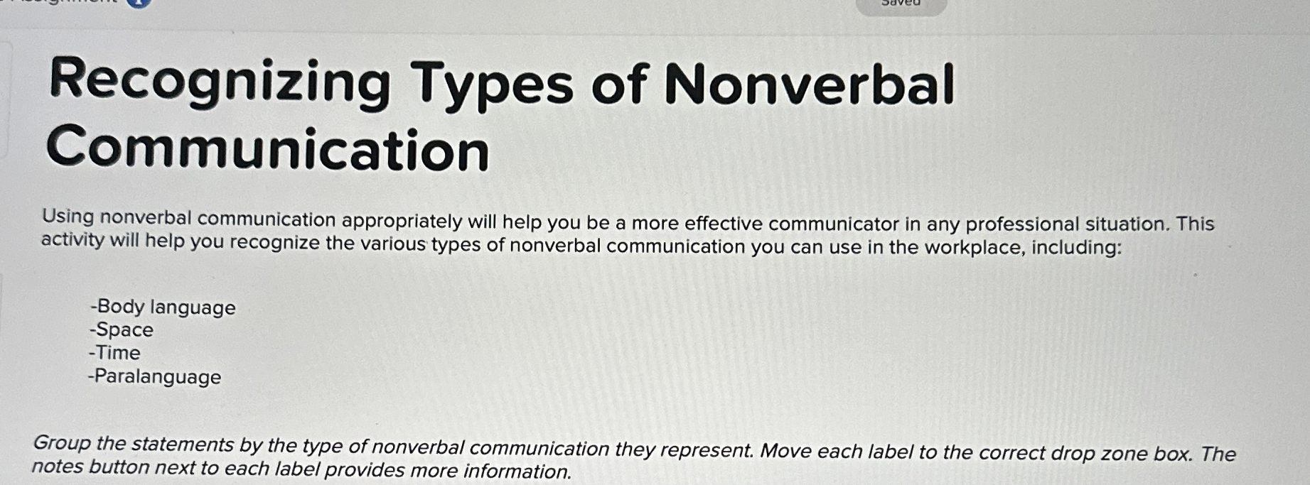 Solved Using nonverbal communication appropriately will help | Chegg.com