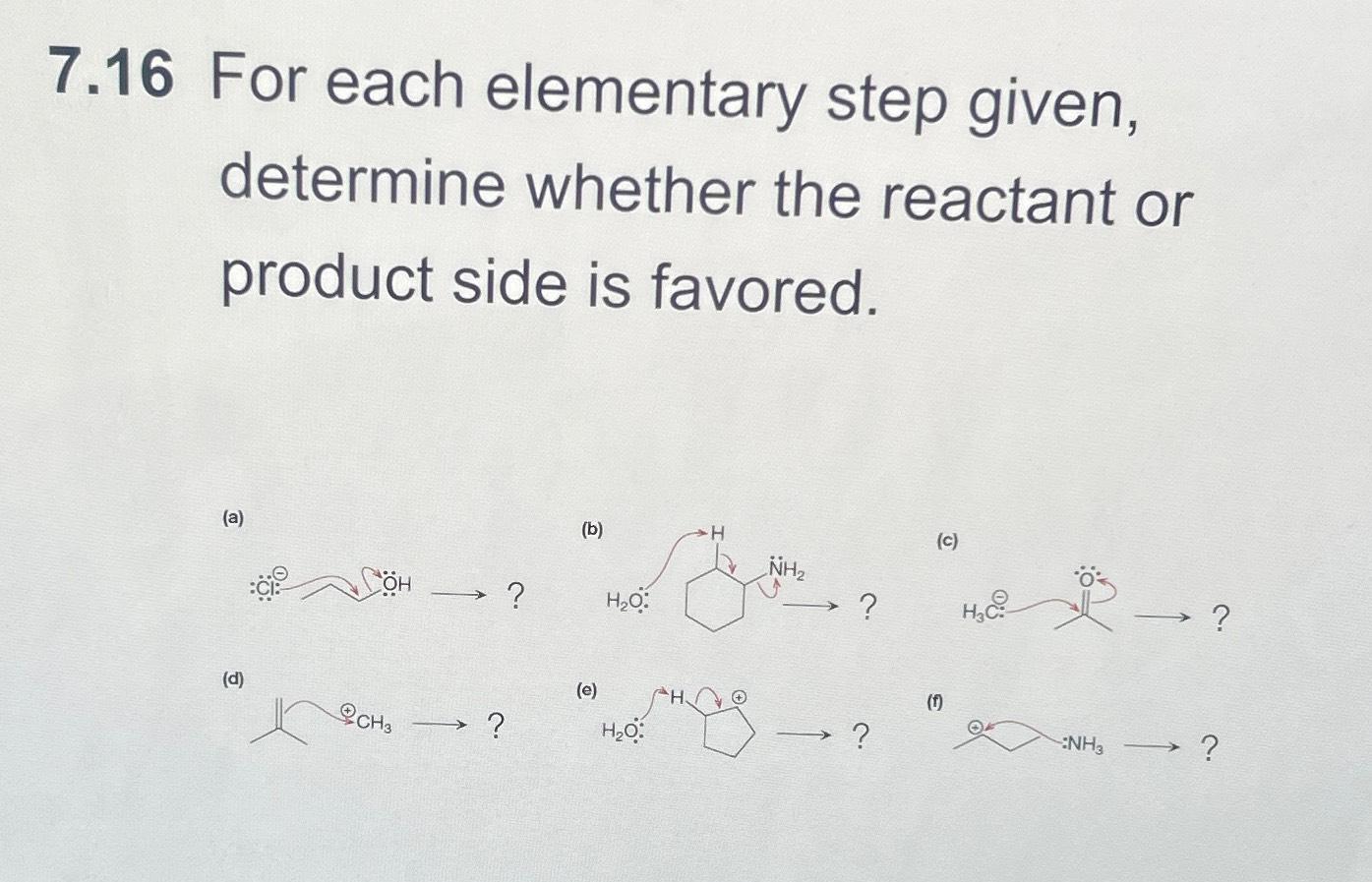 Solved 7.16 ﻿For each elementary step given, determine | Chegg.com