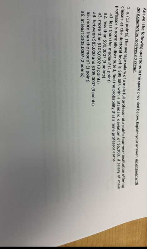 Solved Answer the following questions in the space provided | Chegg.com