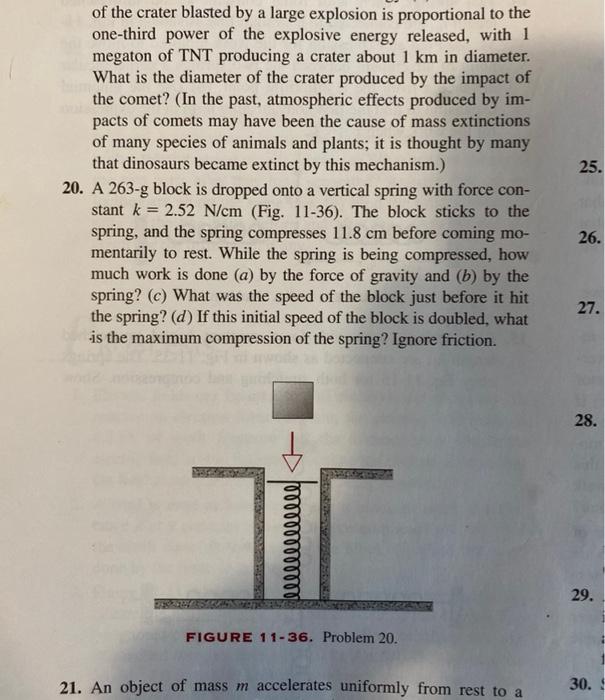 Solved 25. of the crater blasted by a large explosion is | Chegg.com