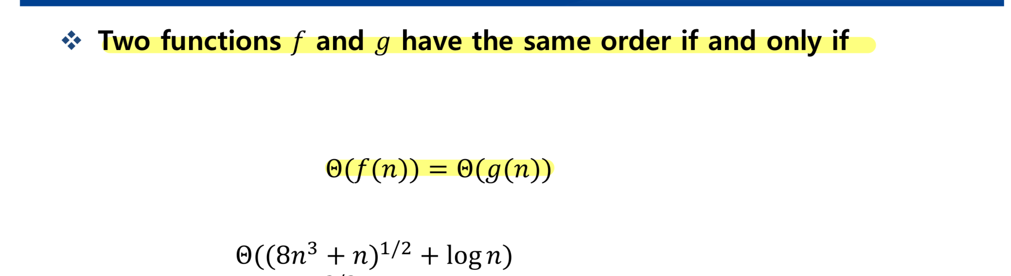Solved Two functions f ﻿and g ﻿have the same order if and | Chegg.com