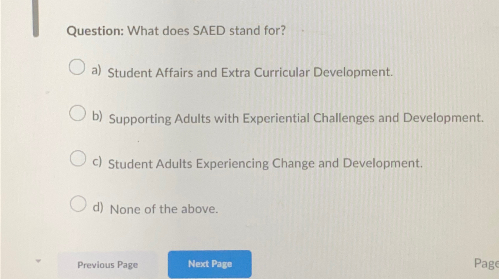Solved Question: What does SAED stand for? ﻿a) ﻿Student | Chegg.com