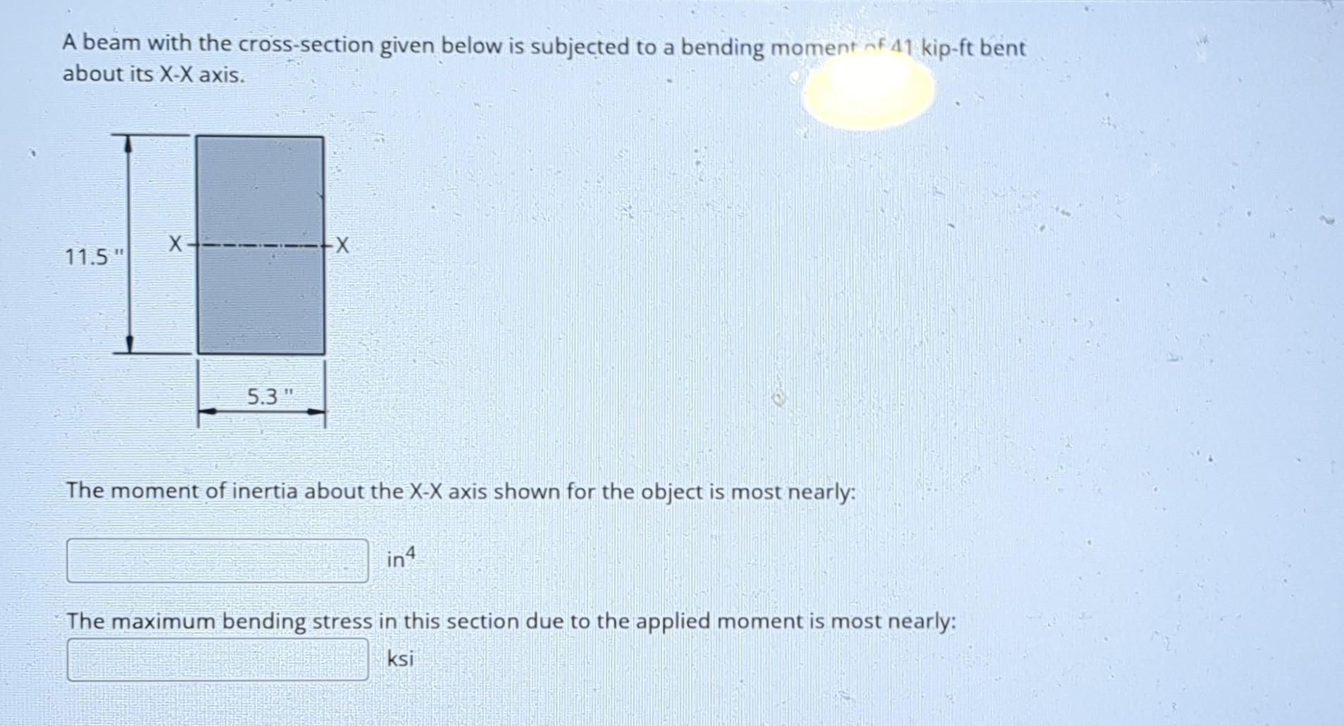 Solved A beam with the cross-section given below is | Chegg.com