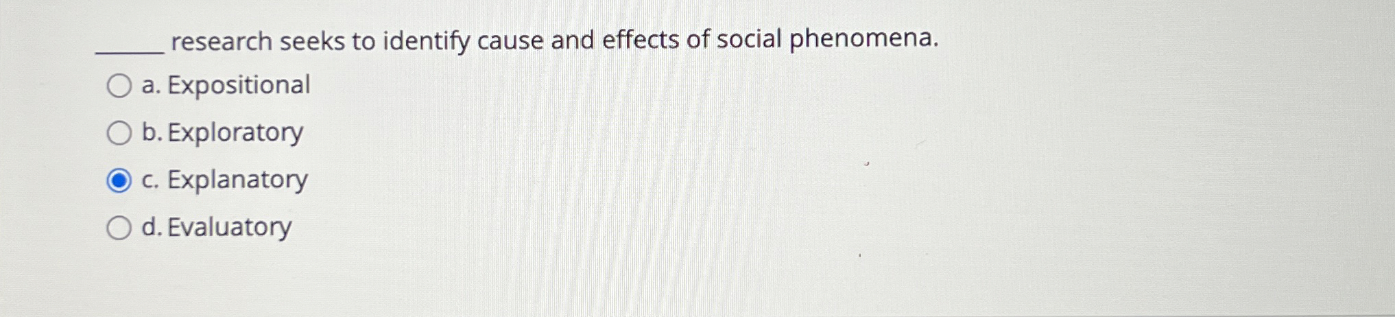 Solved research seeks to identify cause and effects of | Chegg.com