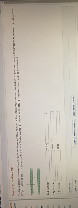 Solved RCES ysics Chapter 23, Problem 036 The figure shows | Chegg.com