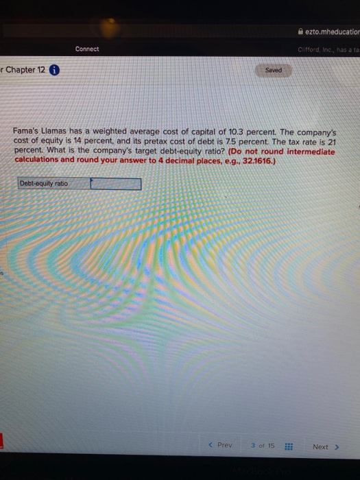 Solved ezto.mheducation Connect Clifford, Inc., has a ta - | Chegg.com