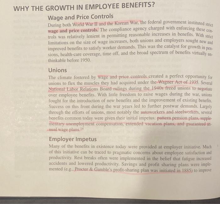Solved Wage and Price Controls During both World War II and | Chegg.com