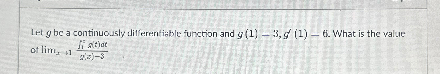 Solved Let g ﻿be a continuously differentiable function and | Chegg.com