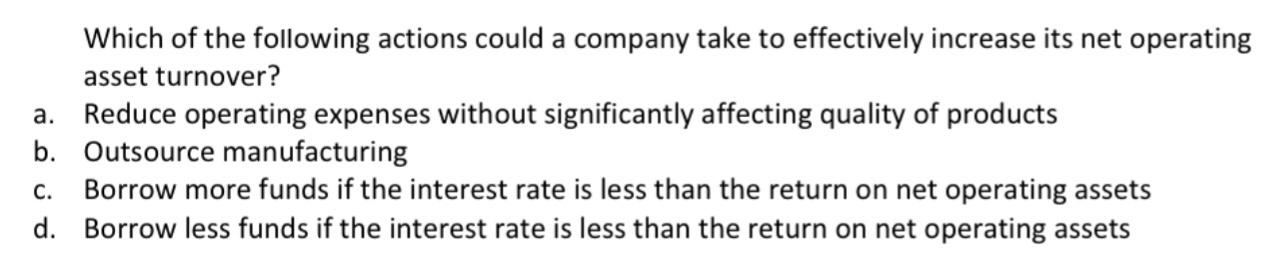 Solved Which of the following actions could a company take | Chegg.com