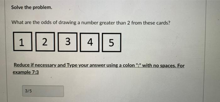 Solved Solve the problem. What are the odds of drawing a | Chegg.com
