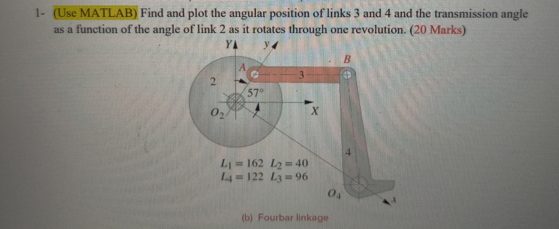 Solved 1- (Use MATLAB) ﻿Find and plot the angular position | Chegg.com