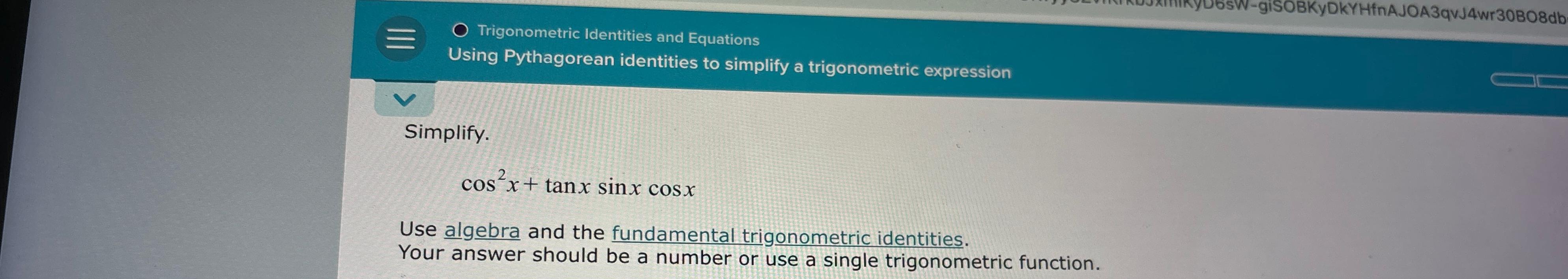 Solved Trigonometric Identities and EquationsUsing | Chegg.com