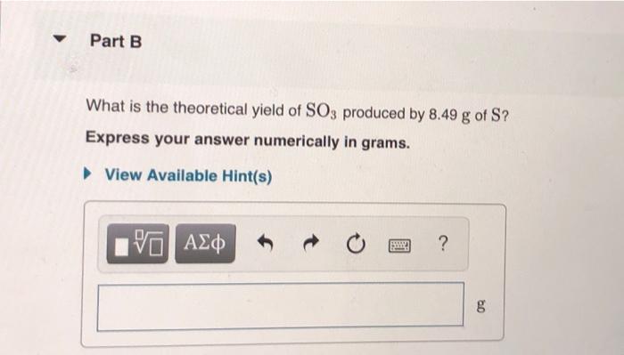 Solved Part A How many O2 molecules are needed to react with | Chegg.com