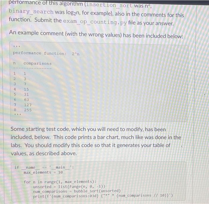 Solved Using the following function, bubble sort(), as a | Chegg.com