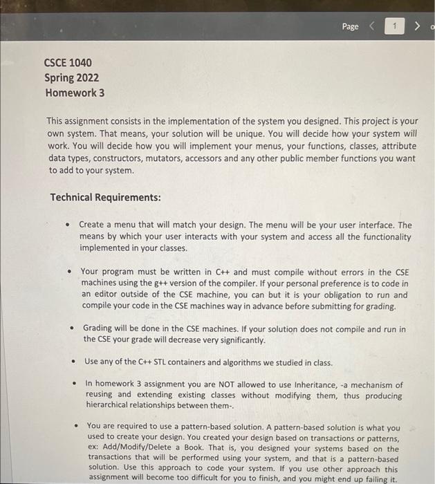 Pages CSCE 1040 Spring 2022 Homework 3 This | Chegg.com