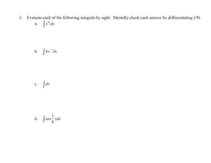 Solved Find a function f(x) having the given derivative or | Chegg.com