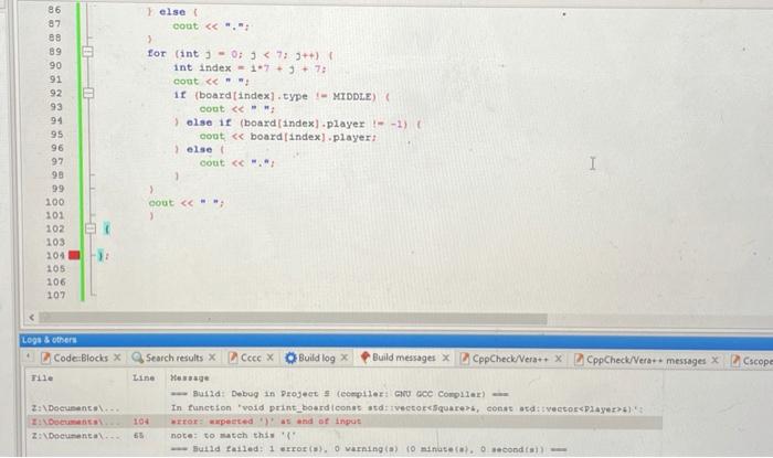 My code will not compile and I cannot seem to locate | Chegg.com