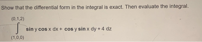 Solved Show that the differential form in the integral is | Chegg.com