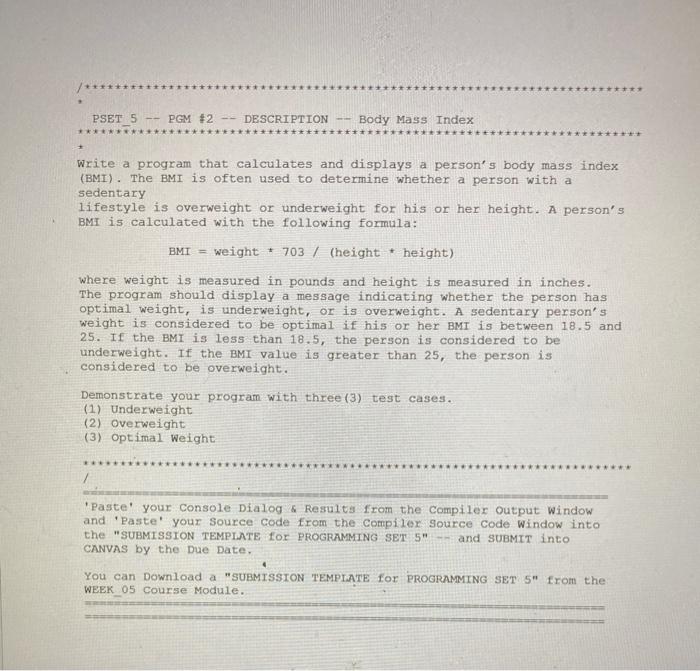 Solved PSET 5 -- PGM #1 DESCRIPTION Freezing & Boiling | Chegg.com