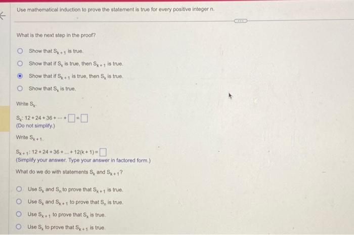Solved Use mathematical induction to prove the statement is | Chegg.com