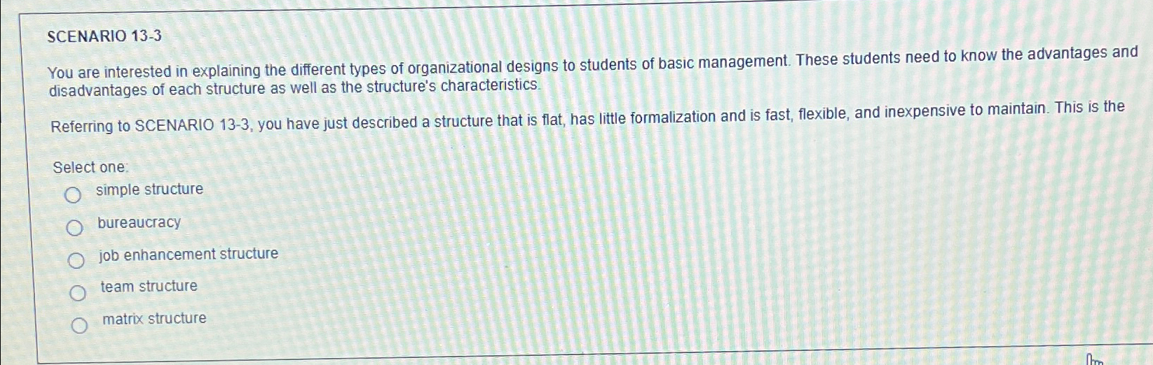 Solved SCENARIO 13-3You are interested in explaining the | Chegg.com