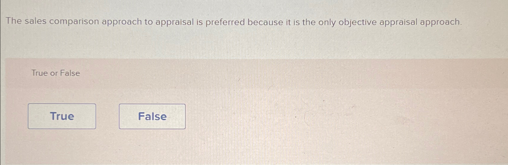 Solved The sales comparison approach to appraisal is | Chegg.com