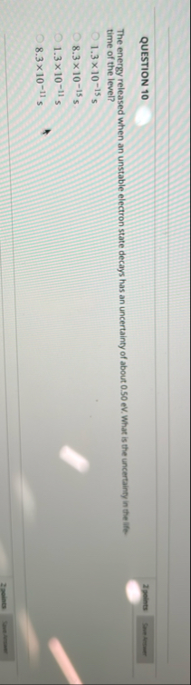 Solved QUESTION 102 ﻿peintsThe energy released when an | Chegg.com