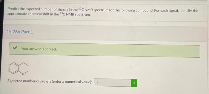 Solved Predict the expected number of signals in the 13C NMR | Chegg.com