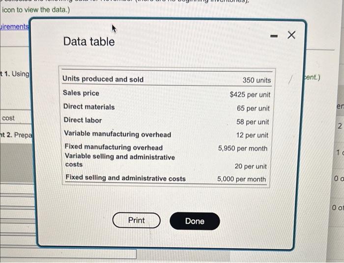 Solved icon to view the data.) Data table Requirement 1. | Chegg.com