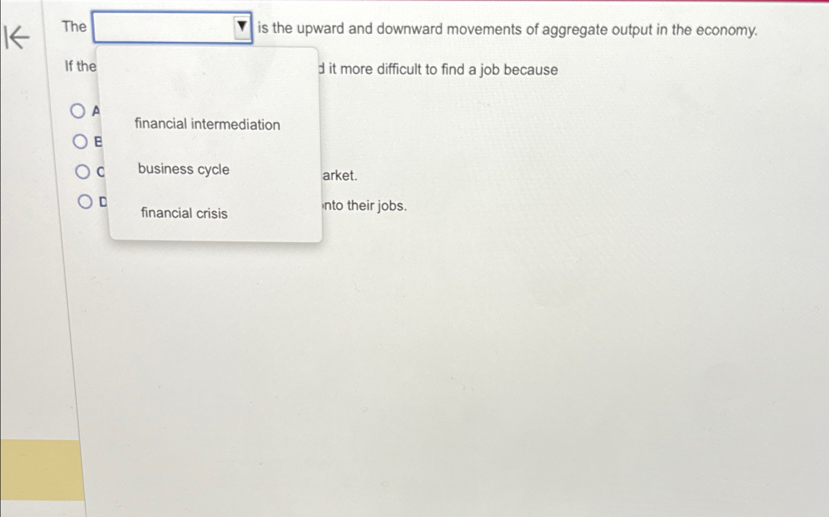 Solved The is the upward and downward movements of aggregate | Chegg.com
