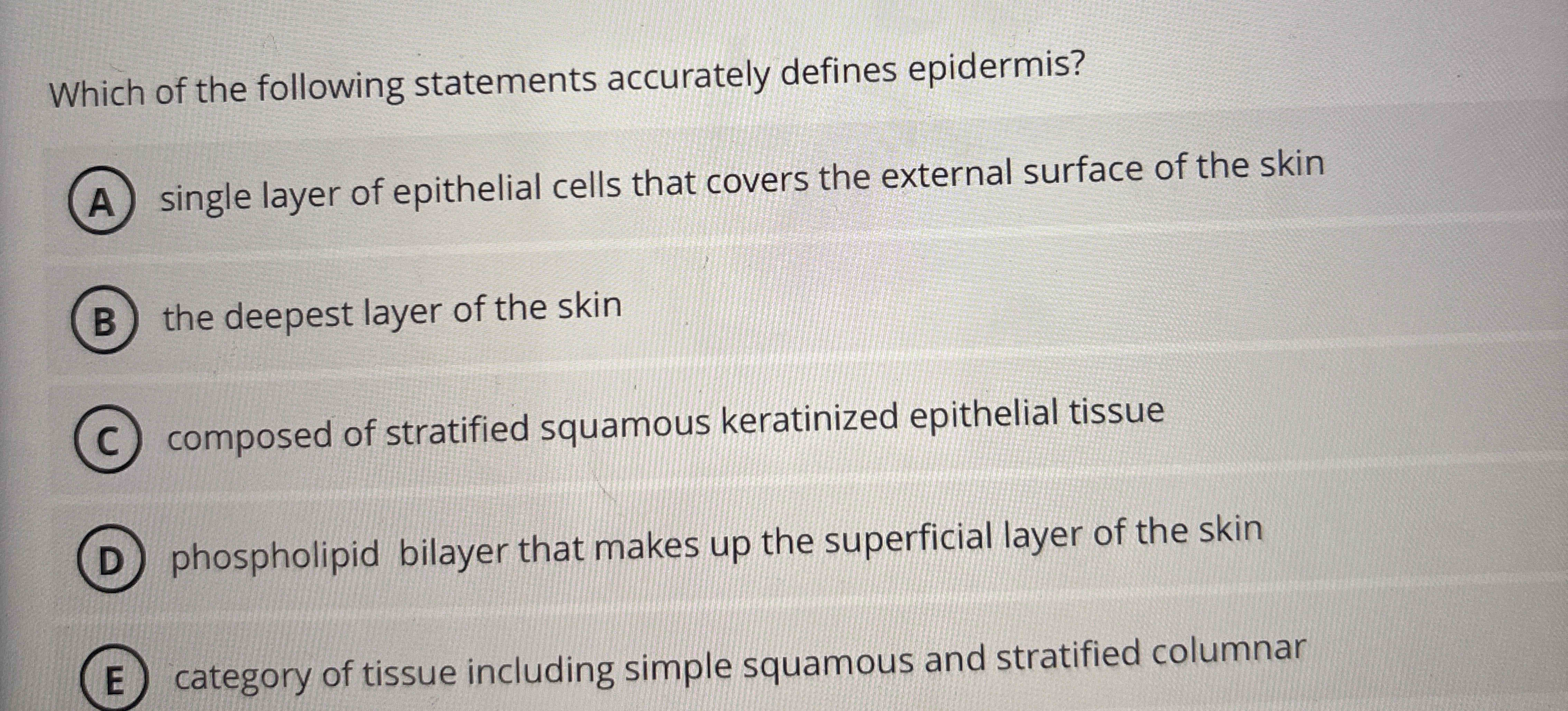 Solved Which of the following statements accurately defines | Chegg.com