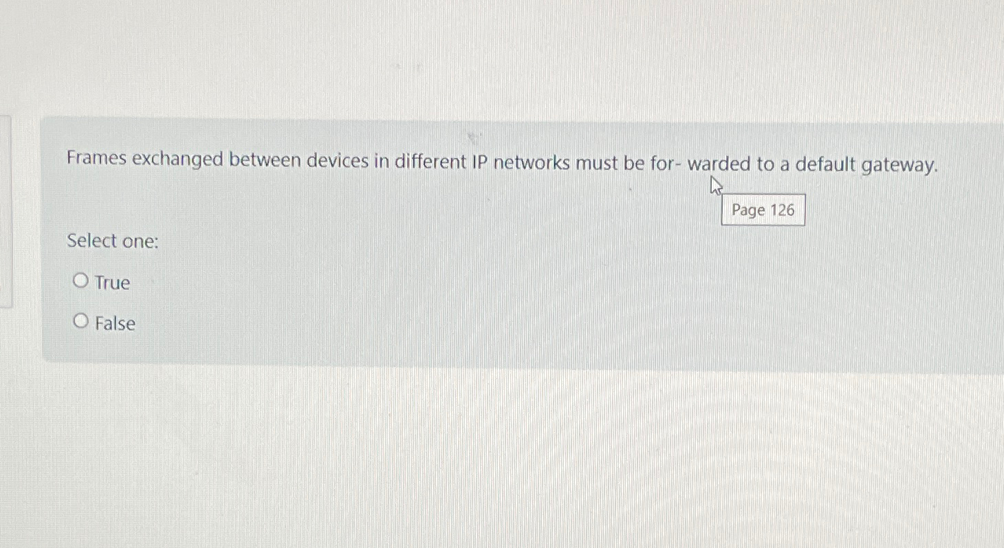 Solved Frames exchanged between devices in different IP | Chegg.com
