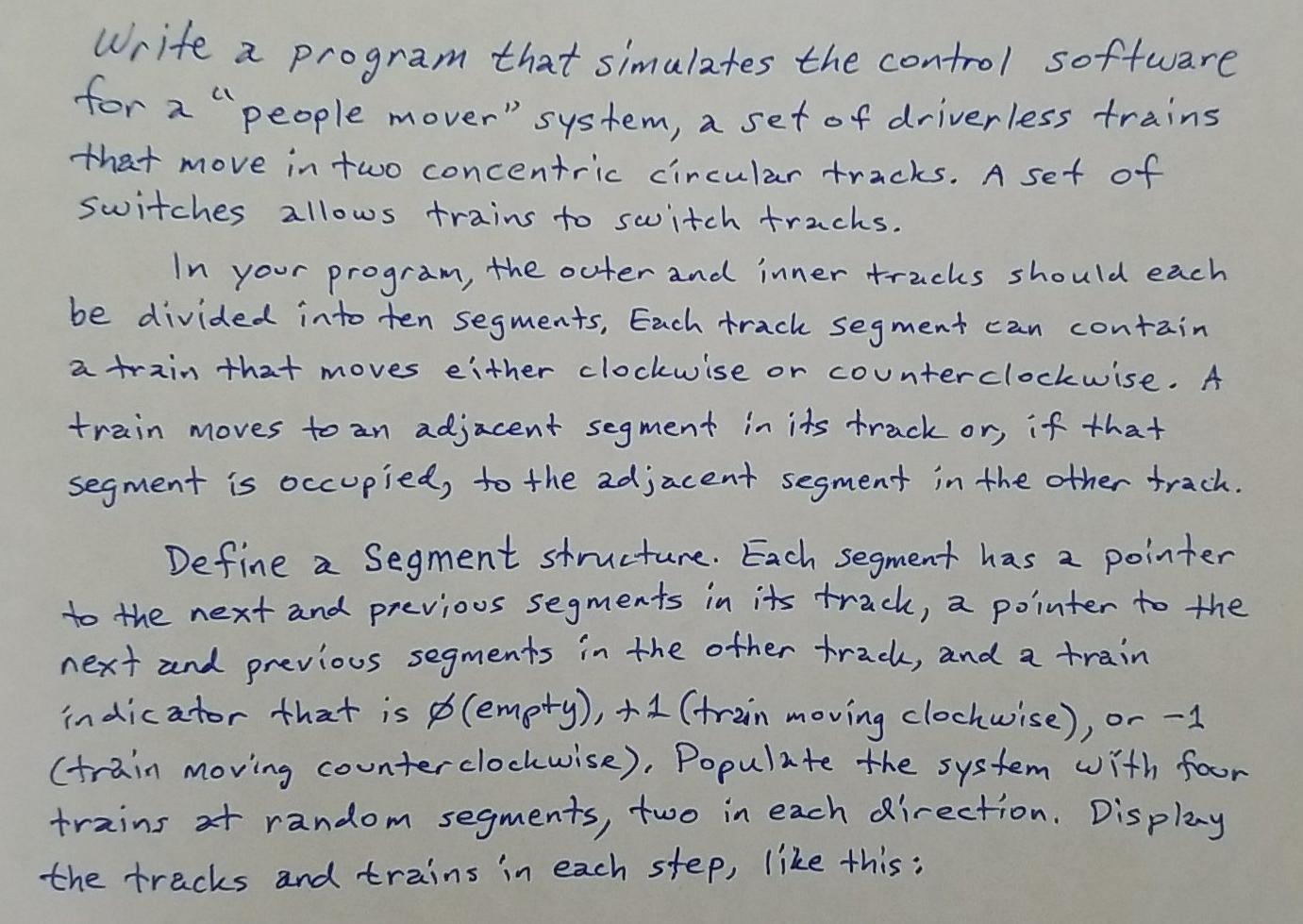 P7,12 write a program that simulates the control | Chegg.com