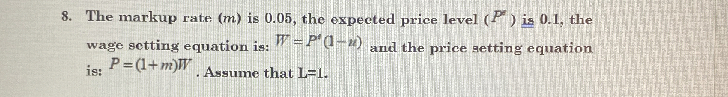 High Quality SOLUTION The markup rate (m) ﻿is 0.05 , ﻿the expected price | Chegg.com